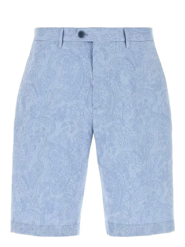 Etro Embroidered Bermuda Shorts - Stripped
