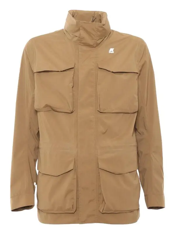 K-WAY Sneza Hooded Jacket - Brown
