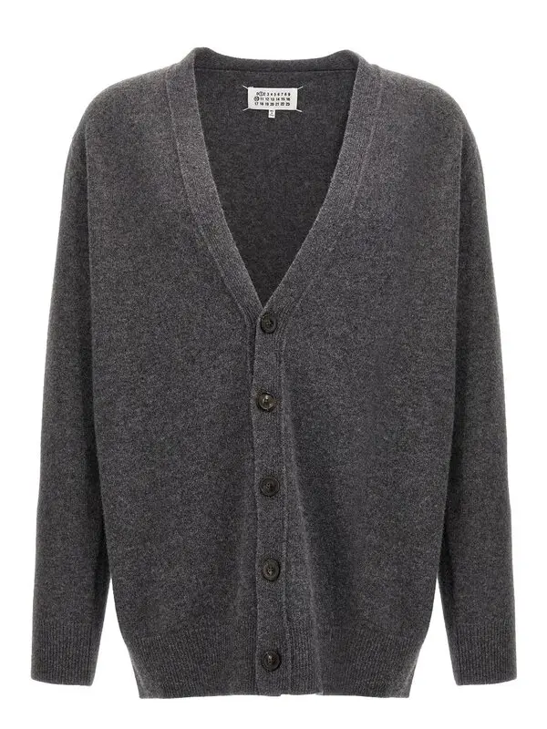 MAISON MARGIELA Wool Cardigan - Gray