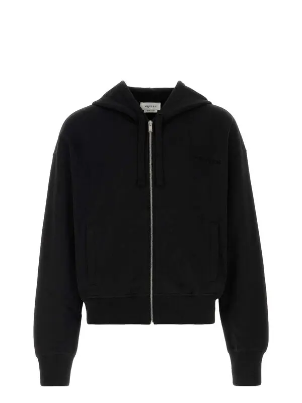 Alexander McQueen Cotton Sweatshirt - Black