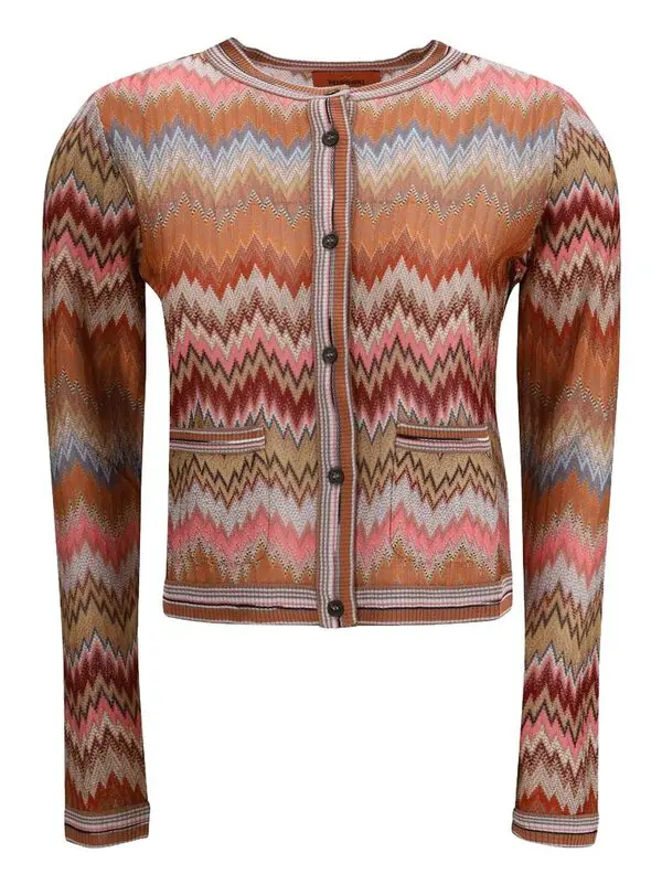Missoni Snake Chevron Viscose Cardigan - Multicolour