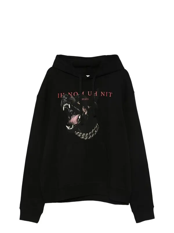 IH NOM UH NIT Graphic Print Hoodie - Black