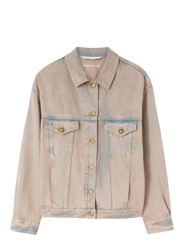 Palm Angels Denim Jacket - Pink Pink