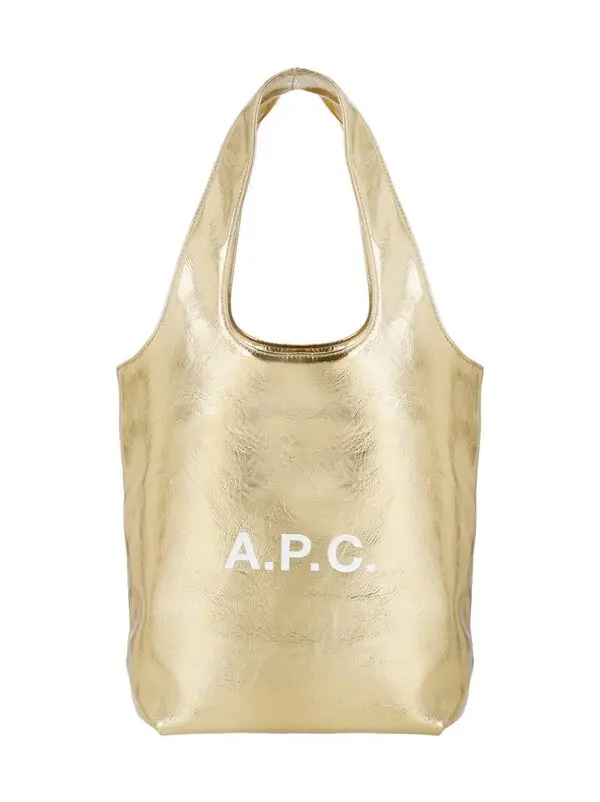 A.p.c. Synthetic Leather Shopping Bag - Gold