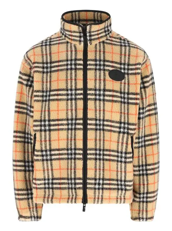 Burberry Fleece Jacket - Sand Ip Check