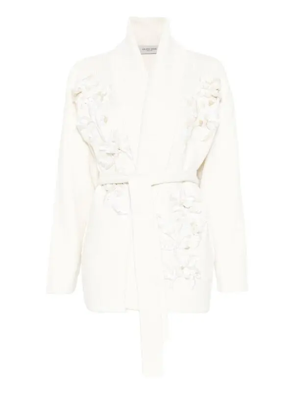 Golden Goose Floral Cardigan - White