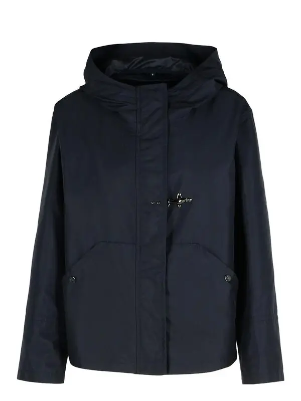 FAY Short Parka Coat - Blue