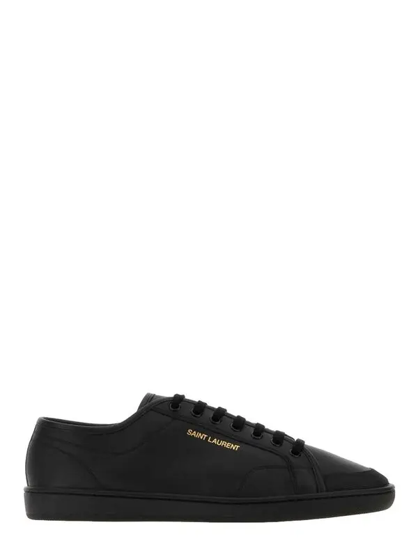 Saint Laurent Gym Leather Sneakers - Black