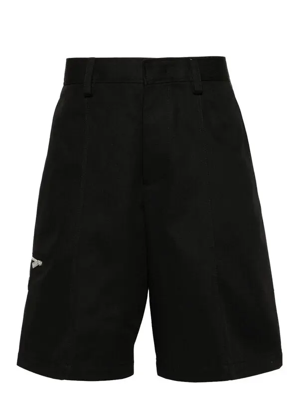 LANVIN Twill Shorts - Black