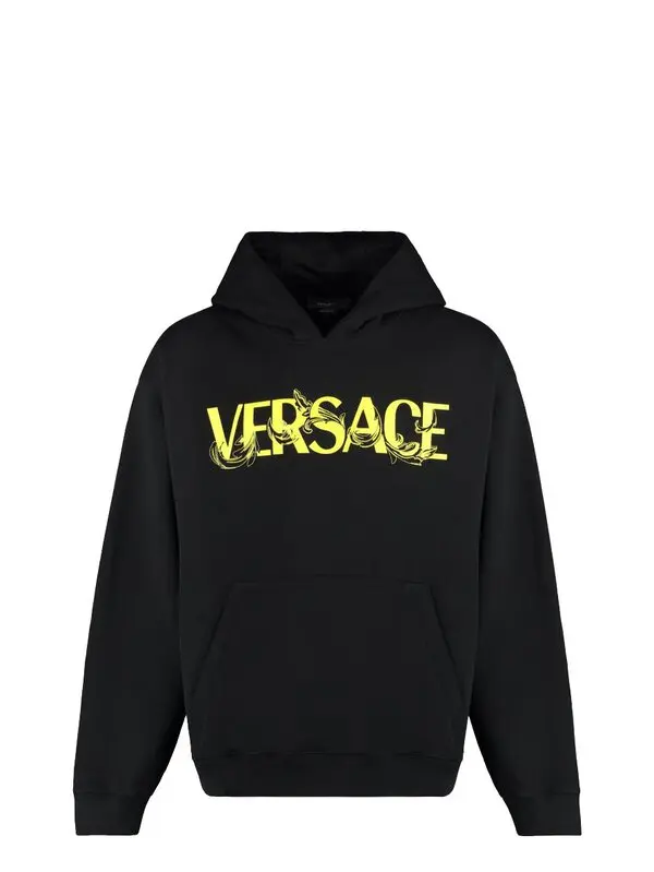 Versace Cotton Hoodie - Black