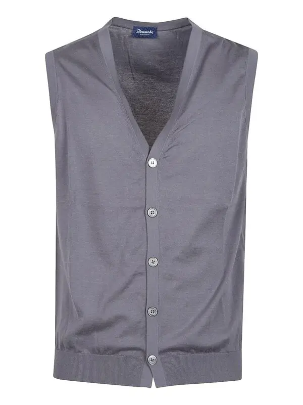 DRUMOHR Cotton Gilet - Grey