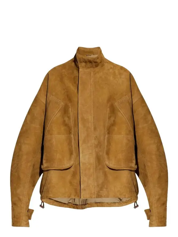 Attico Leather Jacket - Beige