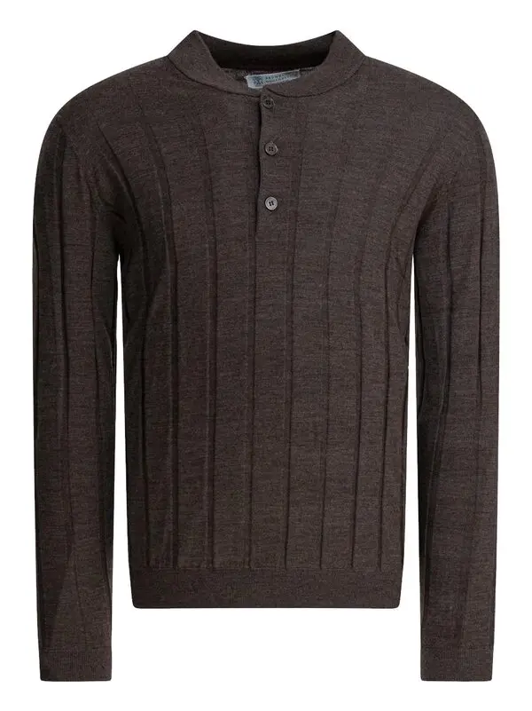 Brunello Cucinelli Wool And Cashmere Crewneck Sweater - Brown