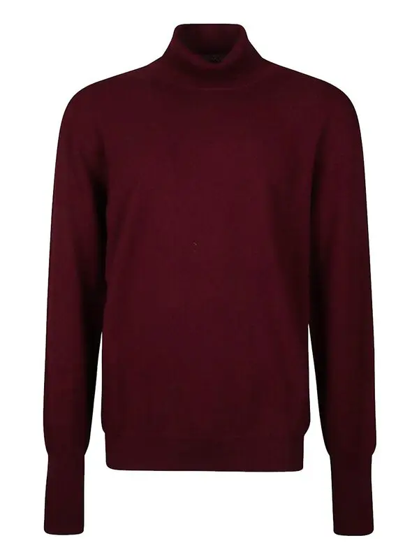 BALLANTYNE Cashmere Turtleneck Sweater - Red
