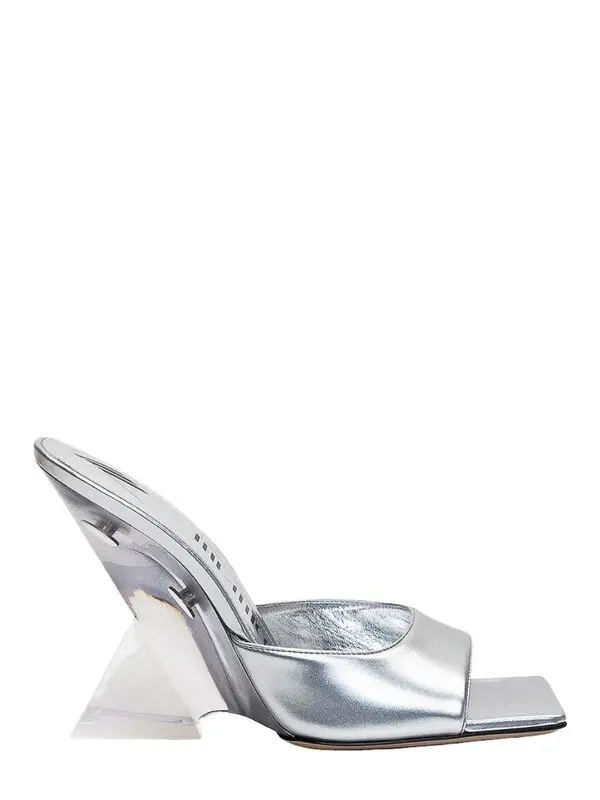 Attico Cheope Mules - Silver