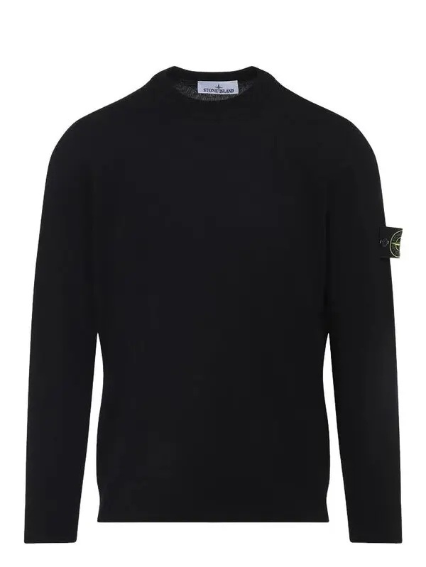 Stone Island Wool Sweater - Black
