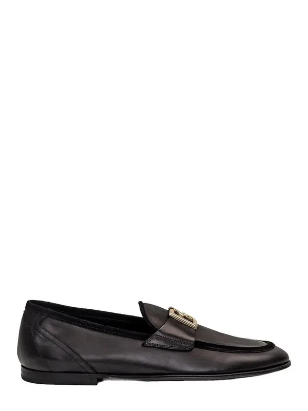 Dolce & Gabbana Ariosto Leather Slipper - Black