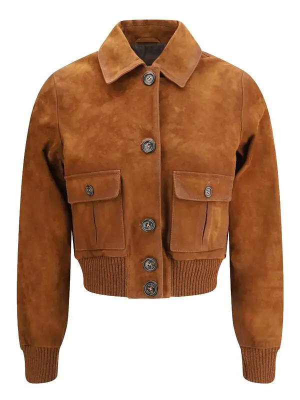 VALSTAR Suede Jacket - Brown