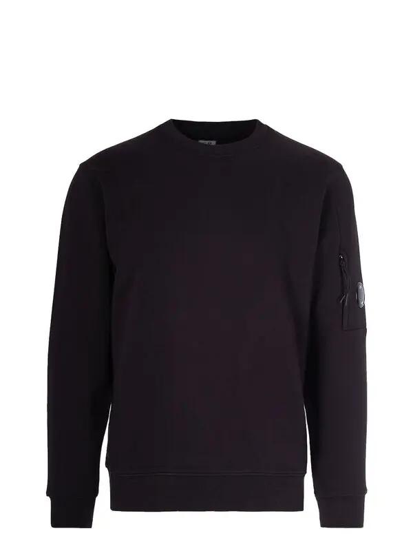 C.P. COMPANY Cotton Crewneck Sweatshirt - Black