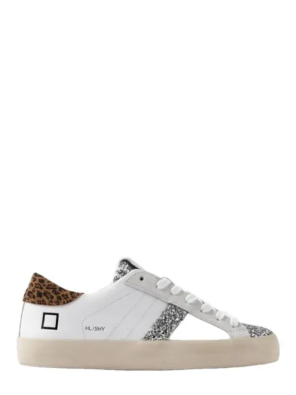 D.a.t.e. Low-top Leather Sneakers - Bianco/leopardato