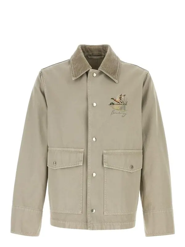 Burberry Cappuccino Cotton Jacket - Beige O Tan