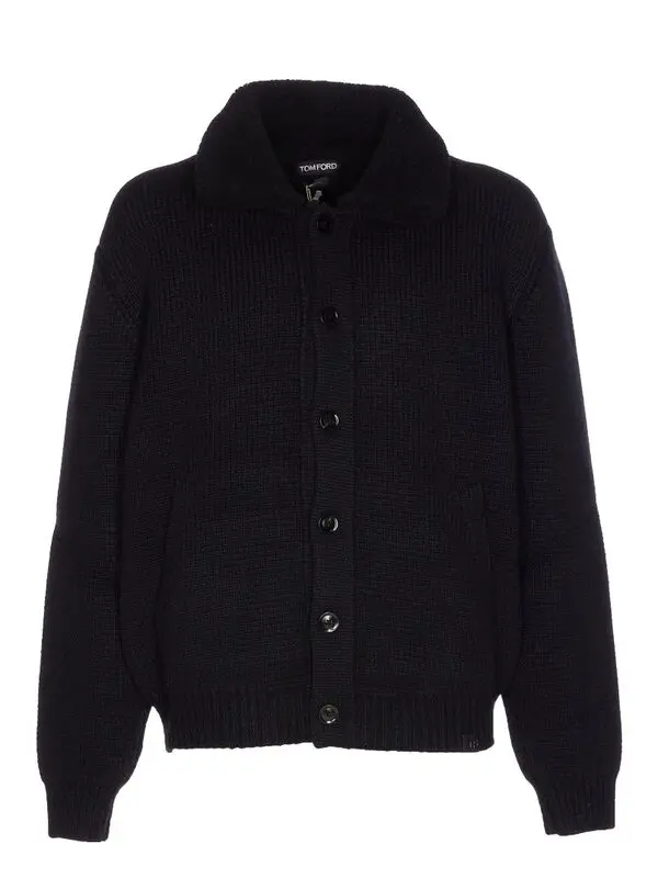 TOM FORD Knitted Cardigan - Black