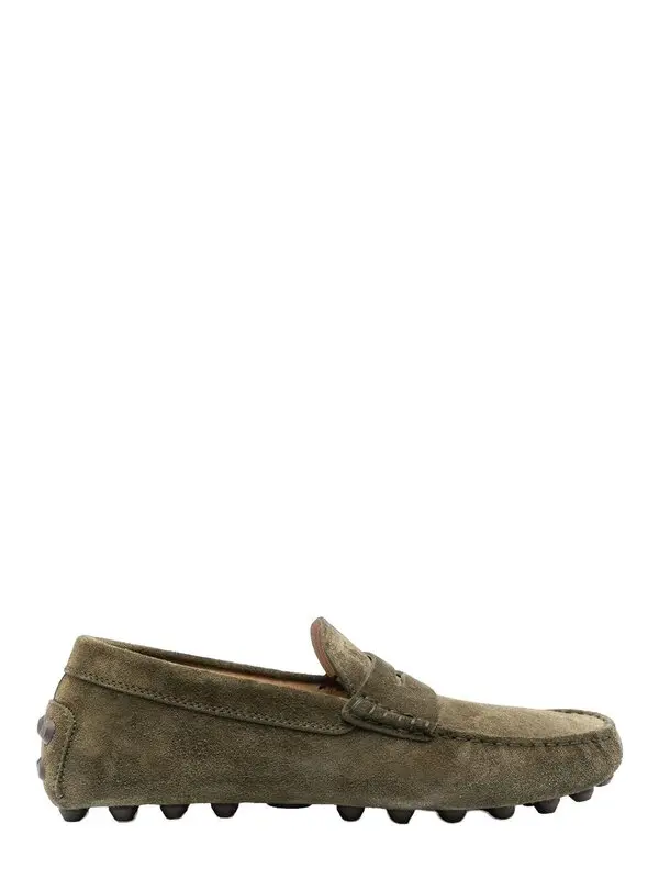 TOD'S Calf Suede Loafers - Beige