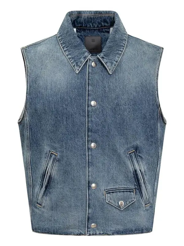 Givenchy Denim Vest - Blue