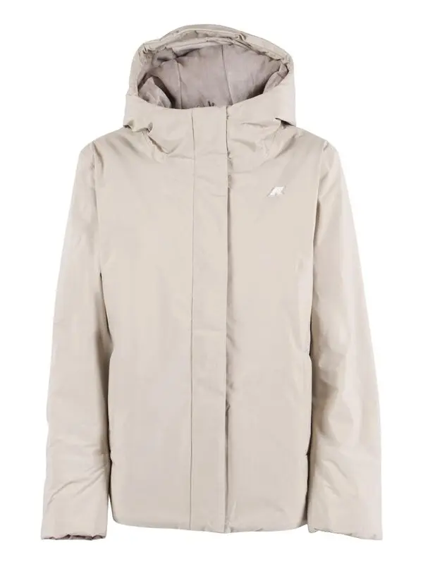 K-WAY Short Down Jacket - Beige