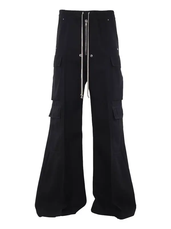 Rick Owens Wide-leg Cargo Trousers - Black