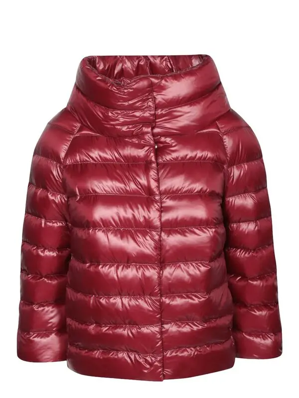 Herno Down Jacket With Glossy Finish - Red
