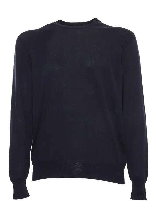 BALLANTYNE Girocoll Pullover - Blue