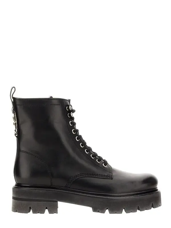 Dsquared2 Leather Ankle Boot - Black