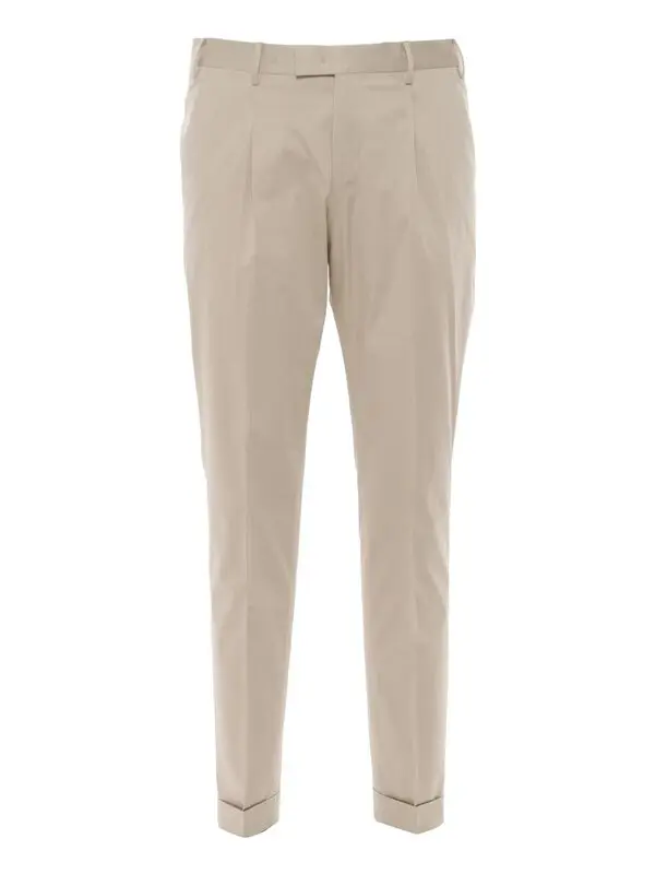 PT TORINO Master Pleated Trousers - Beige