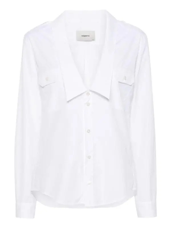 Coperni Poplin Shirt - White