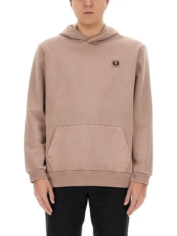 Fred Perry Sweatshirt With Logo - Pink
