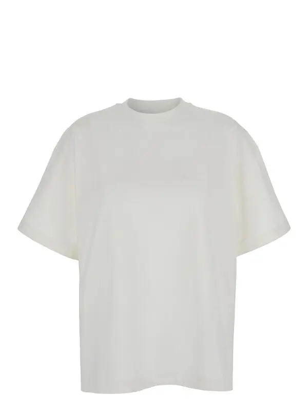 JIL SANDER Tonal Logo Cotton T-shirt - White