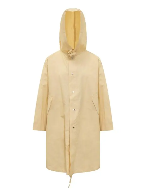JIL SANDER Long Trench Parka - Yellow