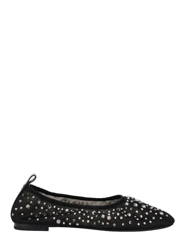 Tory Burch Crystal Embellished Ballet Flats - Black