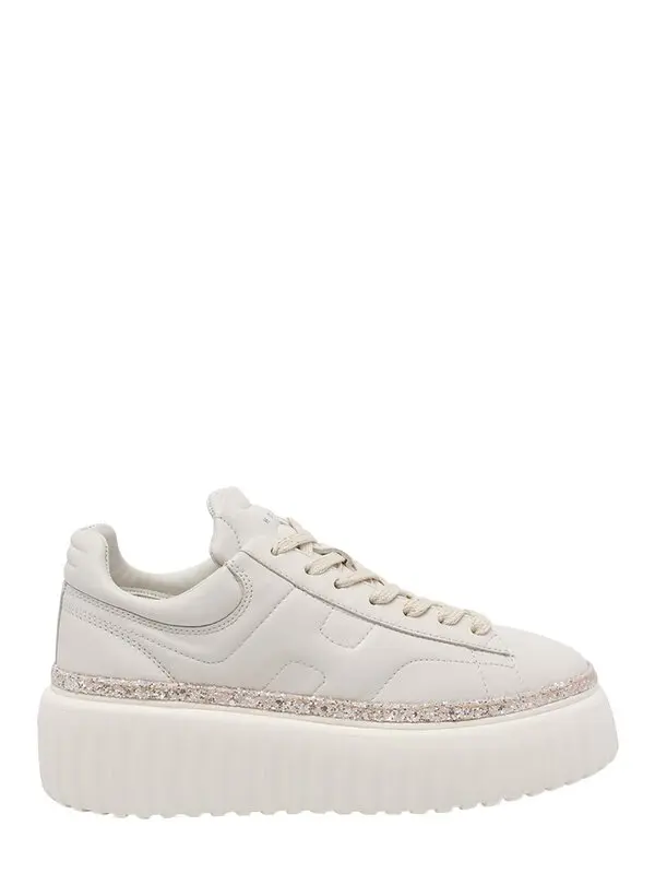 Hogan H-stripes Platform Sneakers - Beige