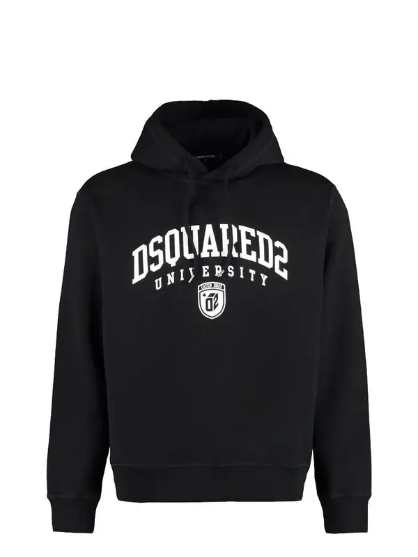 Dsquared2 Cotton Hoodie - Black