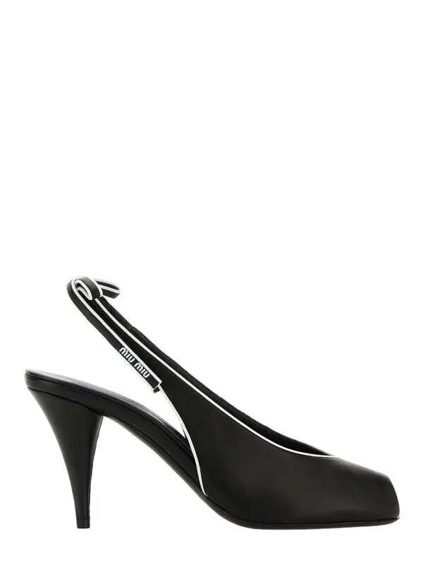 Miu Miu Nappa Leather Sandals - Black
