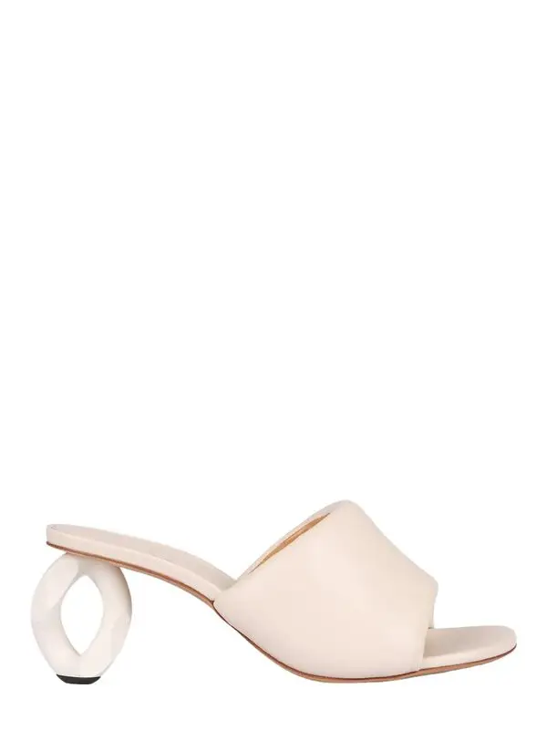 JW Anderson Leather Mules - White
