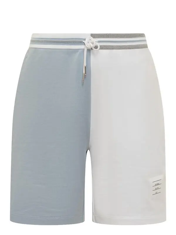 Thom Browne Funmix Cotton Jogger Shorts - White