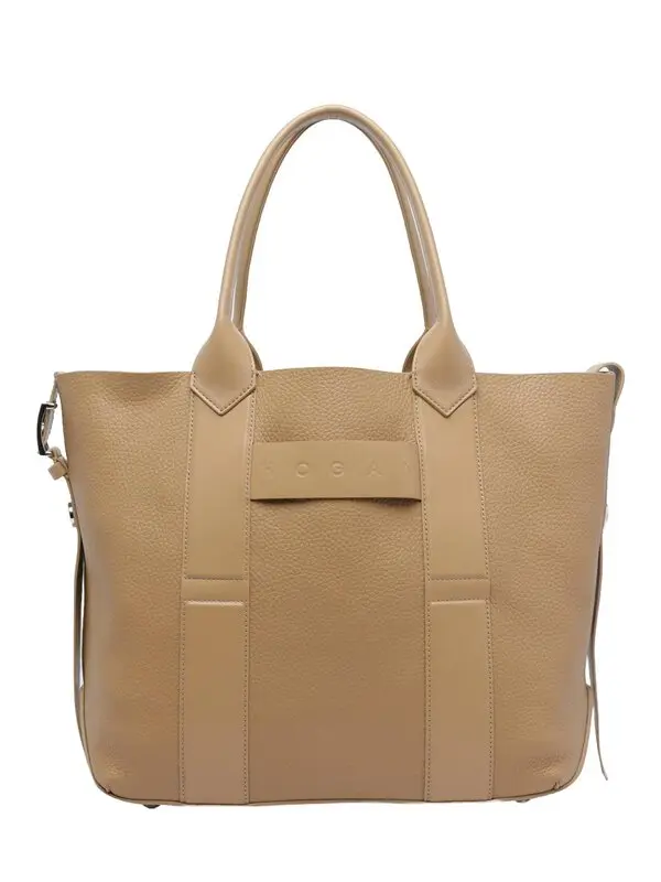 Hogan Script Medium Shopping Bag - Beige