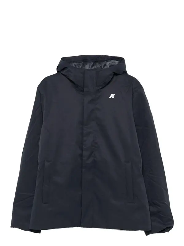 K-WAY Padded Jacket - Black P-bluea