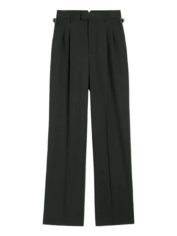 Ami High-waisted Wide-leg Trousers - Grey