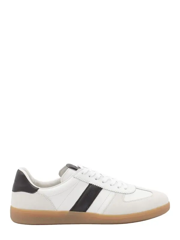 TOM FORD Lace Up Sneakers - Optical White/white + Amber