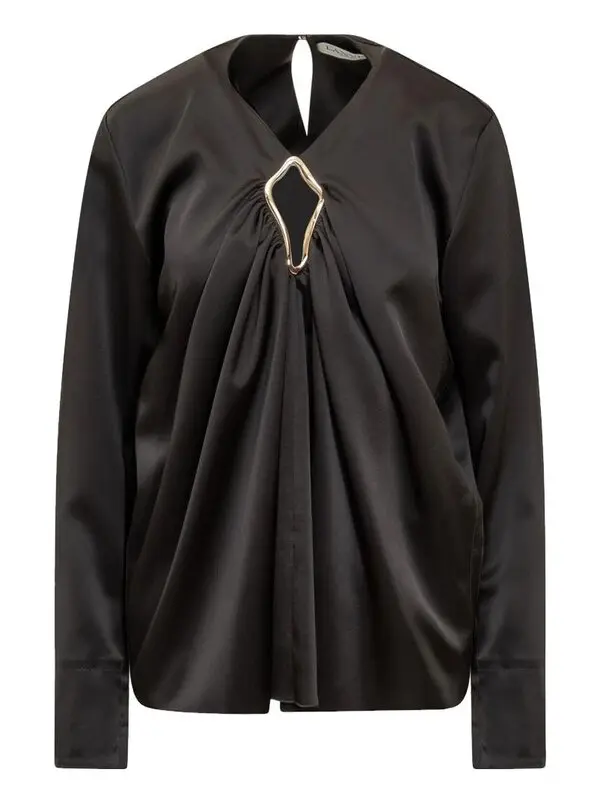 LANVIN Long-sleeve Blouse - Black