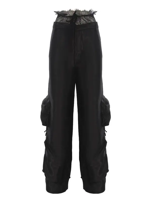 Remain Birger Christensen Lace Detailed Trousers - Black